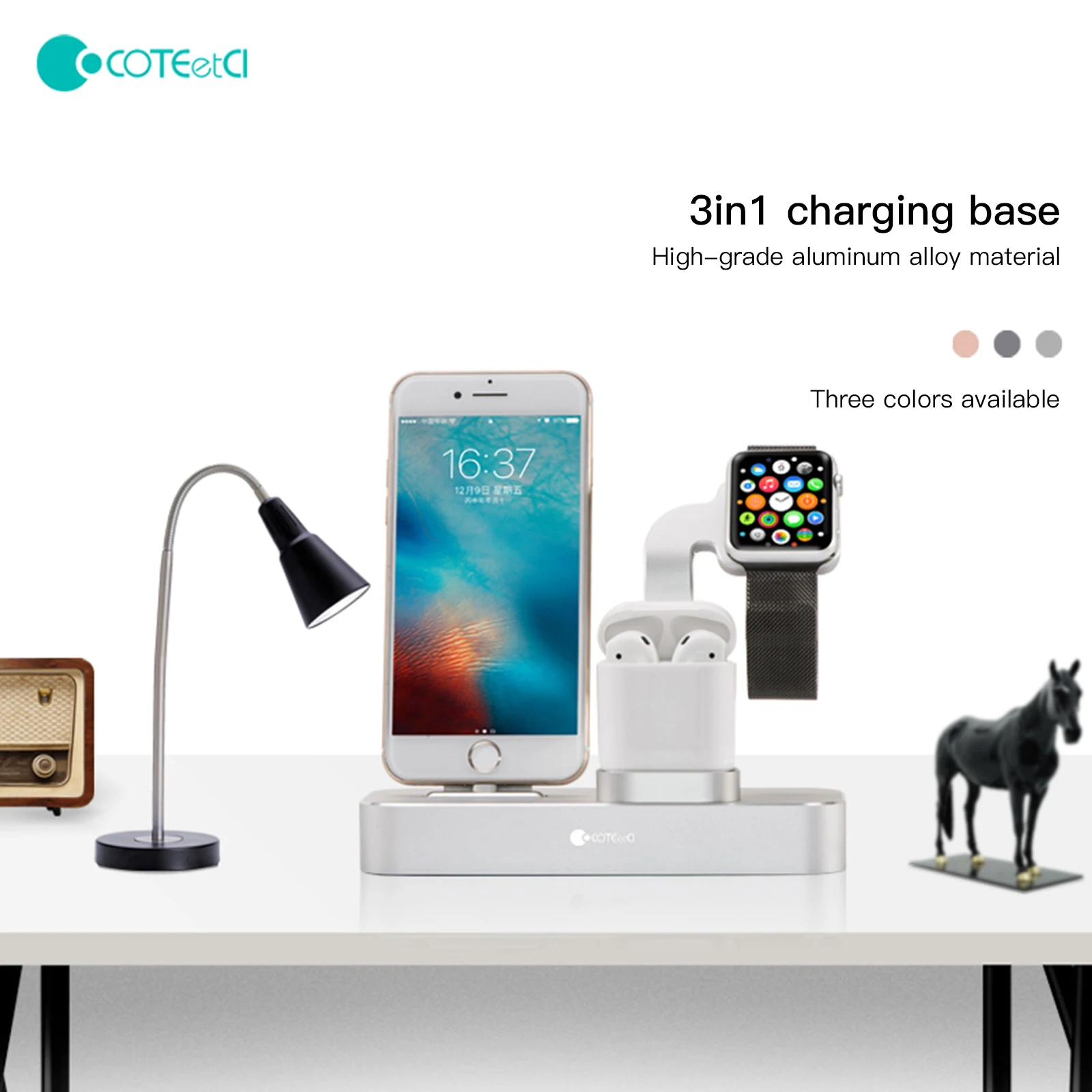 COTEetCI 3 IN 1 Multifunction Charging Stand Price in Bangladesh - ShopZ BD