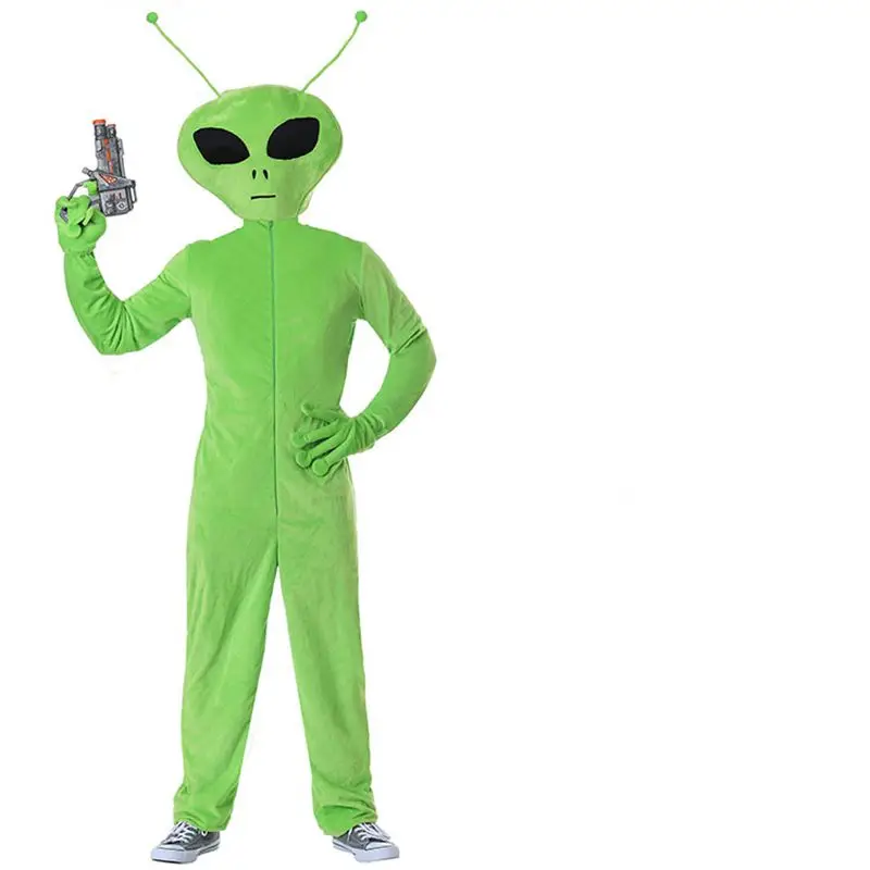 Boys Alien ET Martian Book Week Girls Kids Fancy Dress Costume Outfit ...