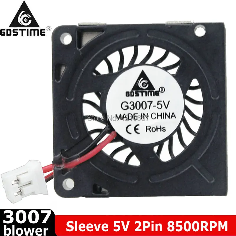 3007 30mm Micro Blower Fan 5V 2 Pin Silent 30x30x7mm 3CM Mini DC ...