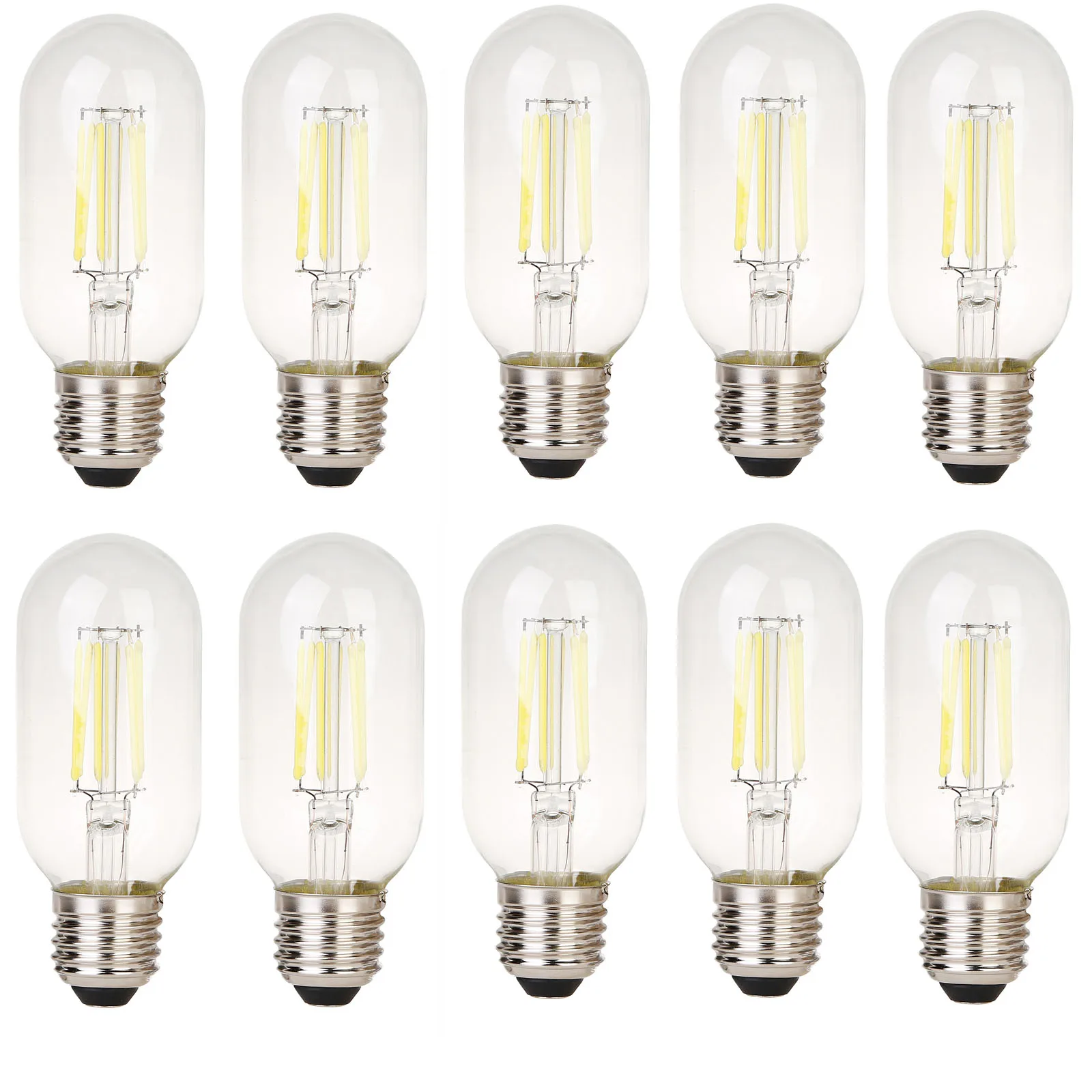 10x-T45-6W-Vintage-LED-Filament-Light-Bulb-Retro-Light-Bulbs-Edison-E27 ...