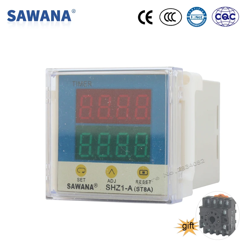 Electronic time relay digital LED timer relay Intelligent 24VDC 220VAC ...
