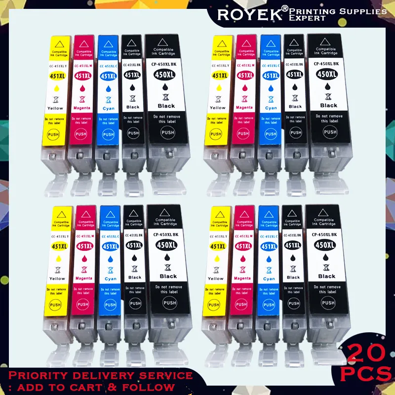 20-Color-Compatible-PGI-450-CLI-451-Ink-cartridge-For-Canon-PIXMA ...