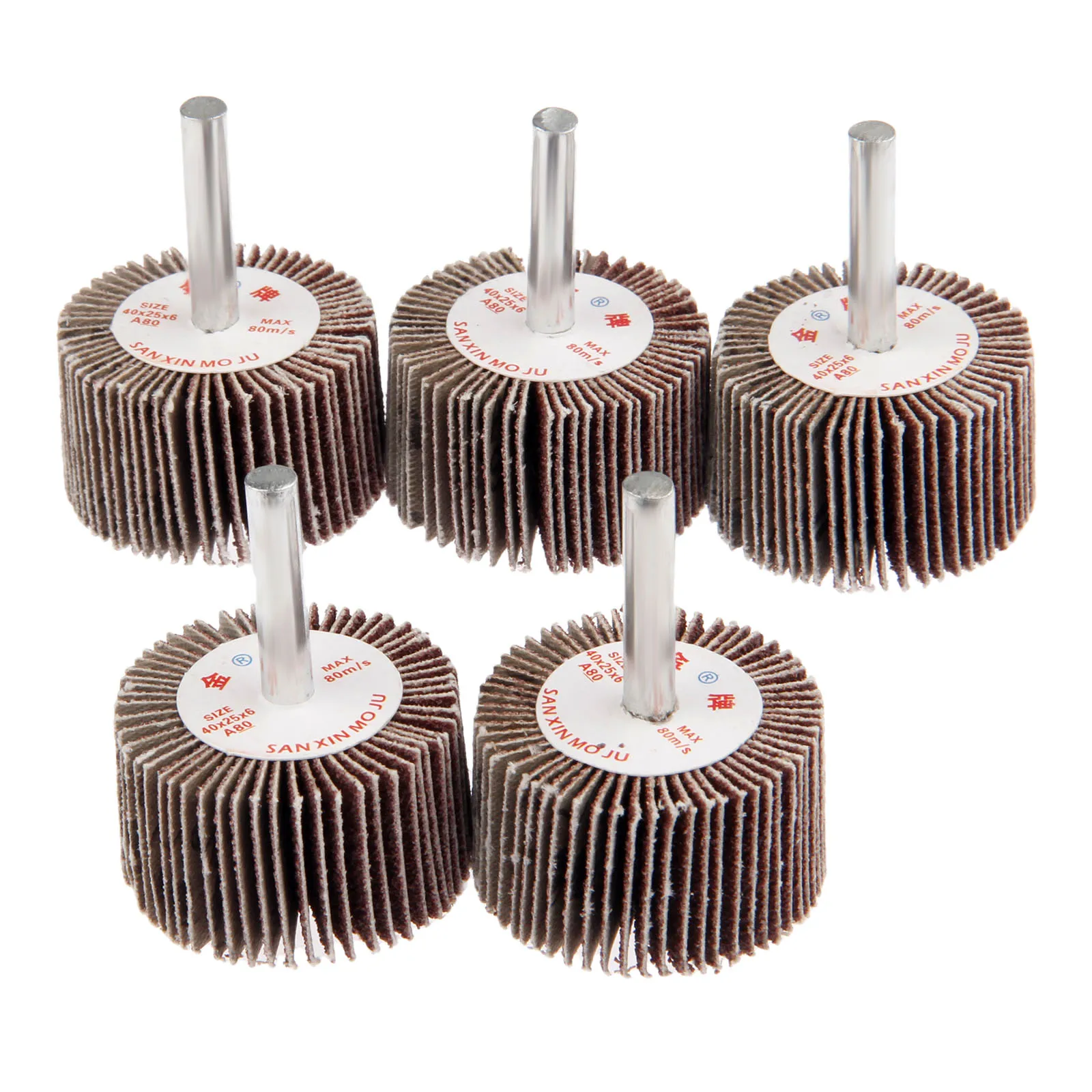 5pcs 40mm Flap Wheels Sandpaper Sanding Disc Abrasive Grinding ...