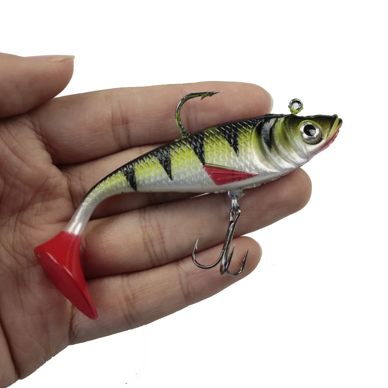 1pcs-Lead-Fishing-Lures-With-T-Tail-Soft-Fishing-Lure-Single-Hook ...