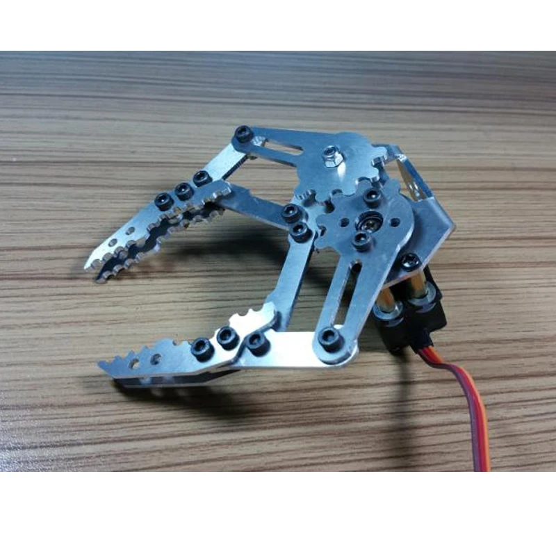 Silver-Aluminum-Alloy-Robotic-Arm-Gripper-Hand-Claw-with-MG996r-Servo ...