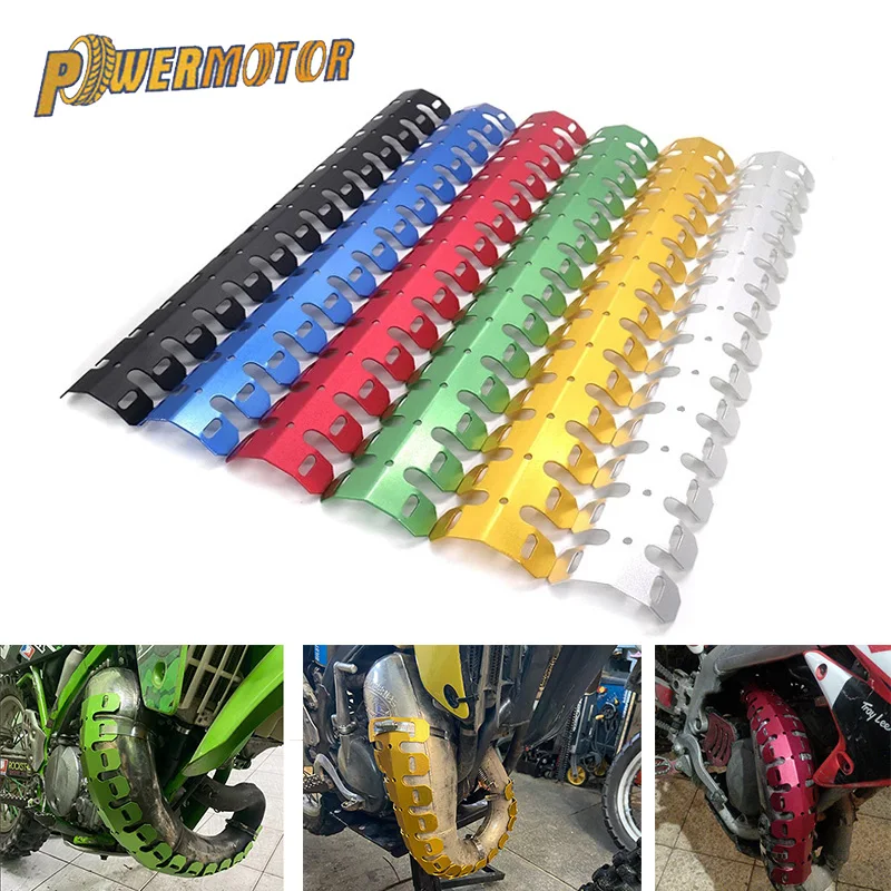 Motorcycle-Exhaust-Shield-Muffler-Pipe-Protector-Cover-Heat-Shield-For ...