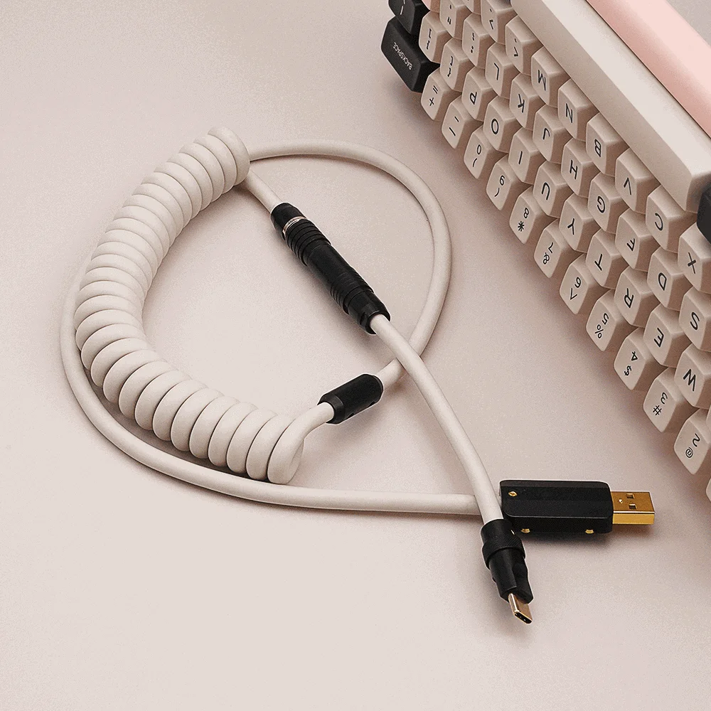 MelGeek Handmade Mechanical Keyboad TPU USB Cable With Coil Aviator ...