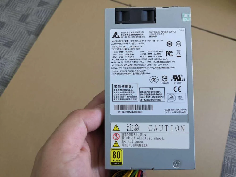 델타 전원 400W 80 골드 작은 전원 DPS 400AB 17B REV S0F 전원|PC 전원 장치| - AliExpress