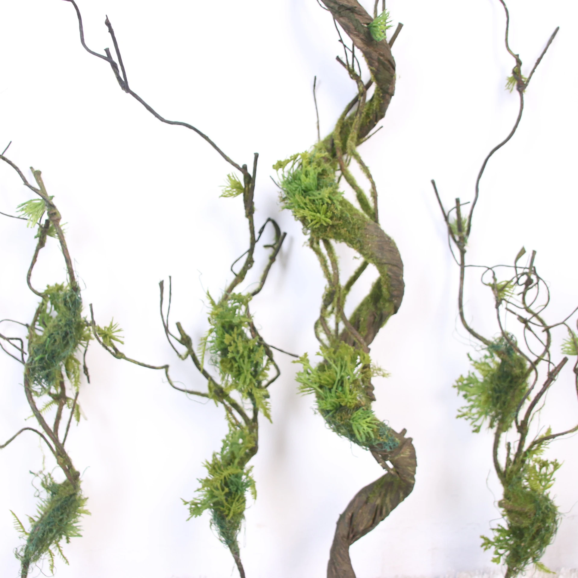 Real Looking Artificial Tree Rattan With Leaves And Moss For Home ...