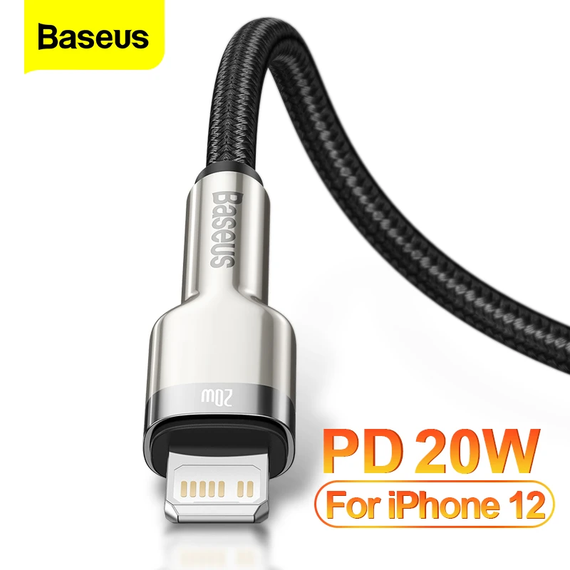 Baseus Pd 20w Usb C Cable For Iphone 12 Pro Max 11 X Xr Xs Fast ...
