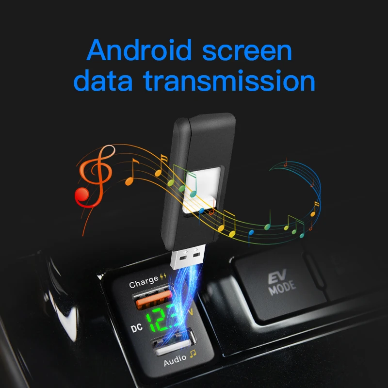 Audio Output Dual Port Car Usb Input Charger With Voltmeter Led Qc 3.0 ...