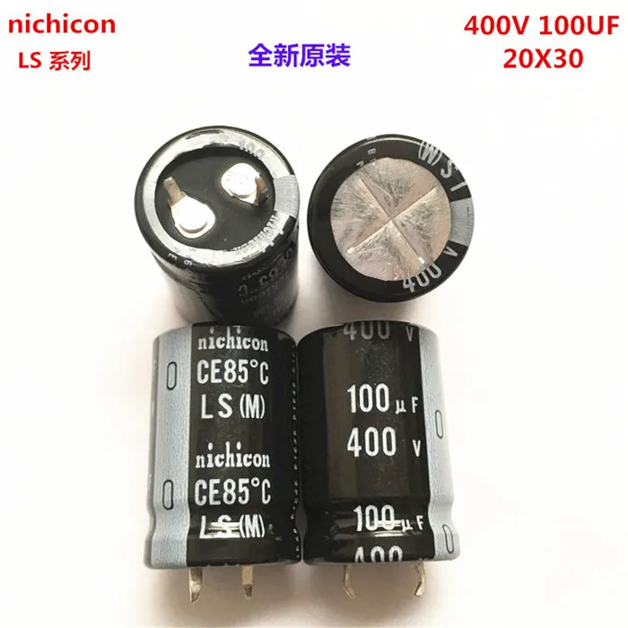 2pcs/10pcs 100uf 400v Nichicon Ls 20x30mm 400v100uf Snap-in Psu ...