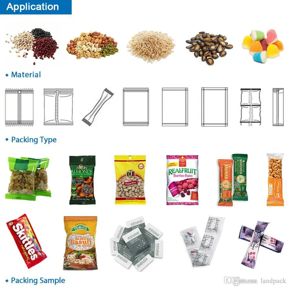 Green Bean Vertical Form Fill Seal Packing Machine Beans Packaging ...