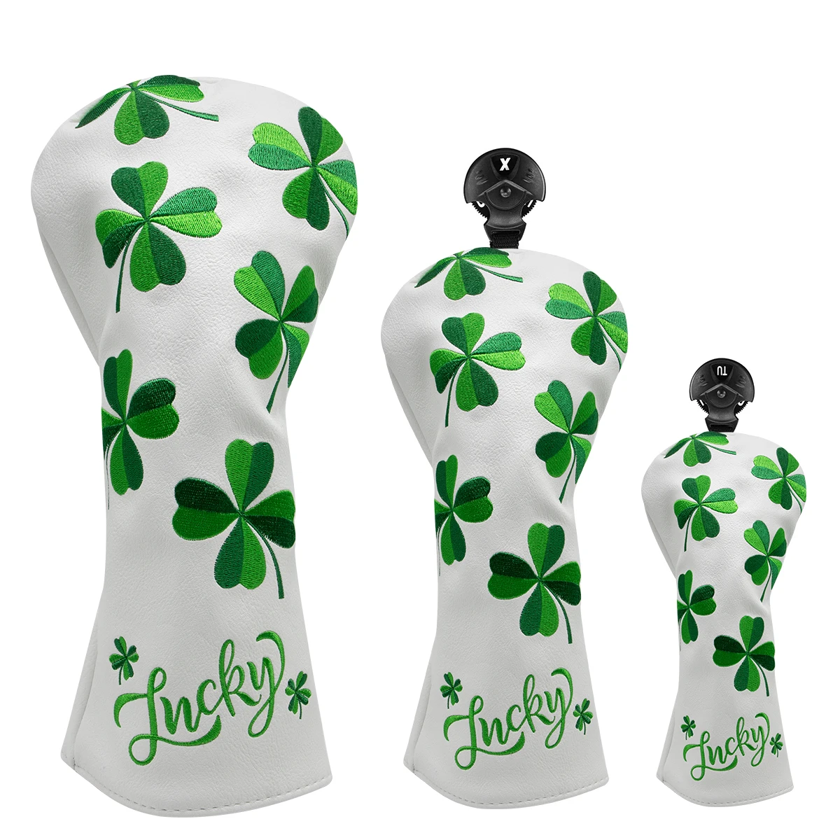 Golf-Headcovers-Lucky-Clover-Golf-Driver-Fairway-Wood-Hybrid-Mallet ...