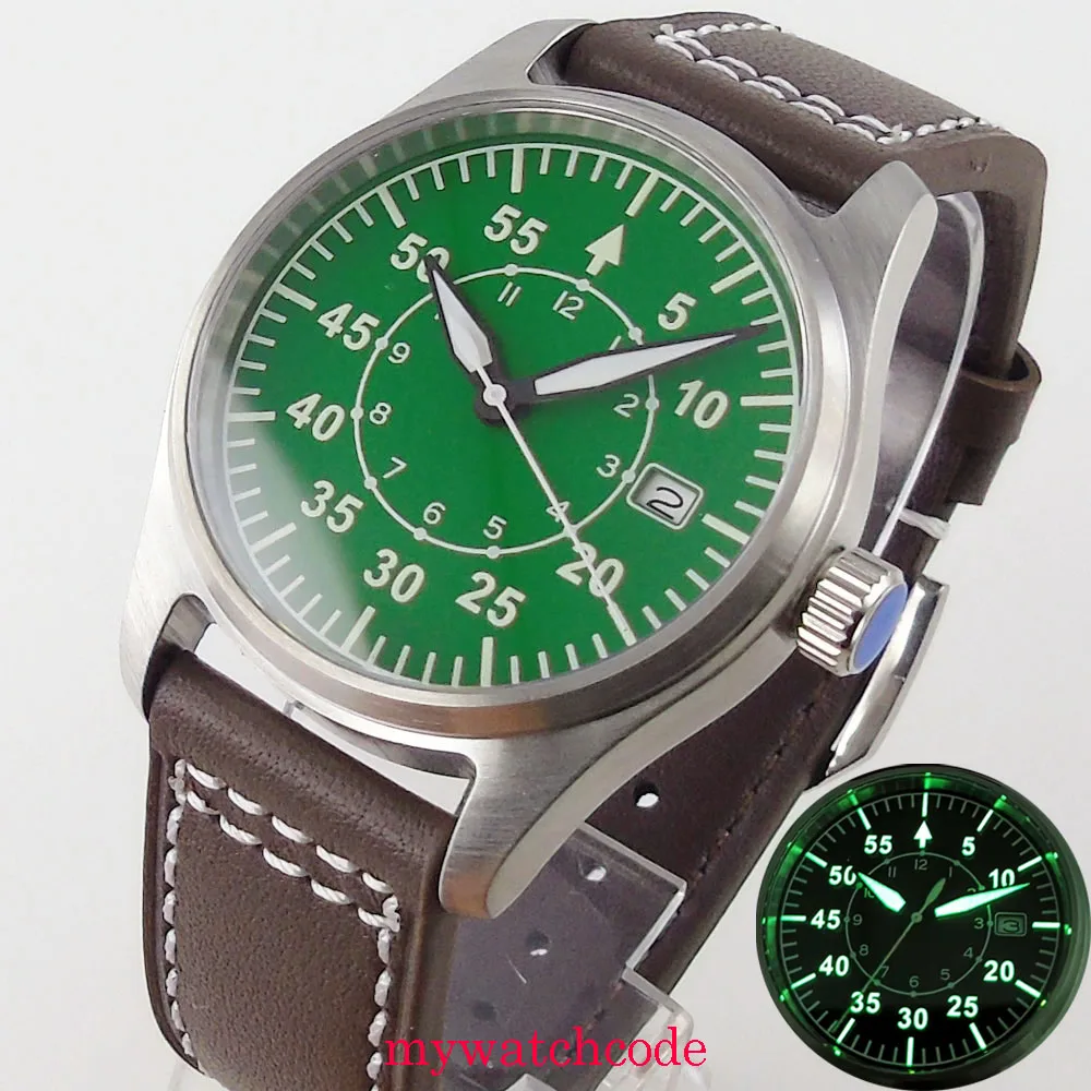 39mm Brushed Case NH35 Automatic Men Watch 200m Water Resistance ...