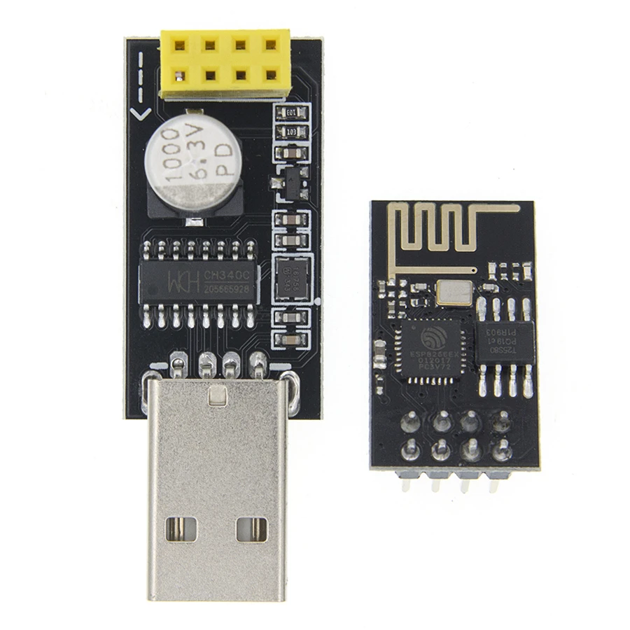 Esp01 Programmer Adapter Uart Gpio0 Esp-01 Adaptater Esp8266 Ch340g Usb To Esp8266 Serial ...