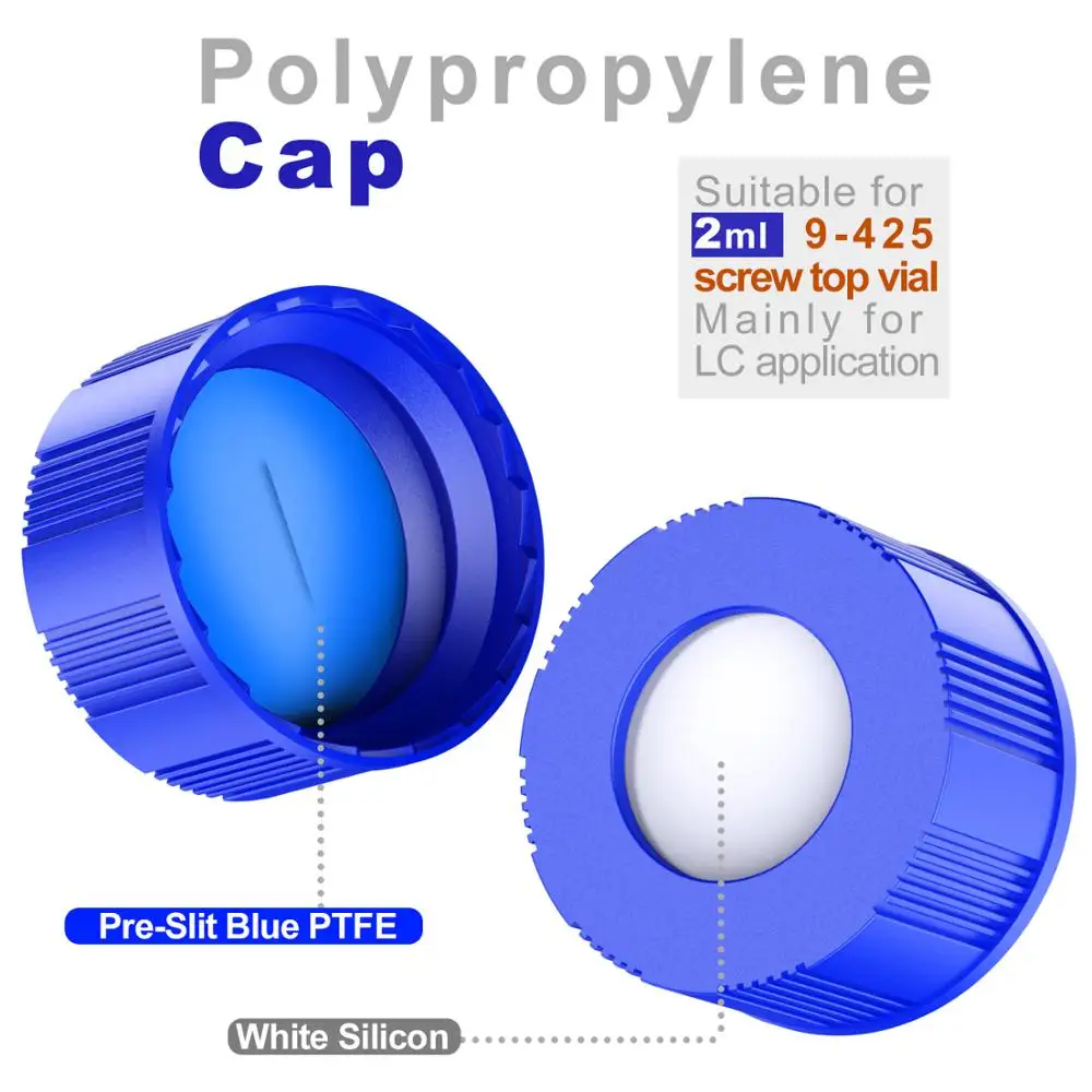 Pre-Slit-Autosampler-2ml-HPLC-9-425-Vial-Bottles-9mm-ABS-Screw-Caps ...