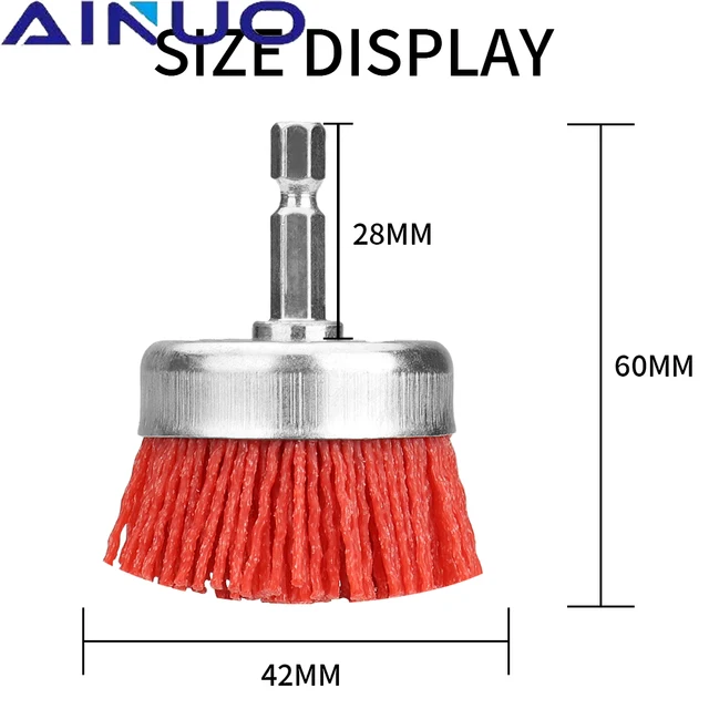 Döntő Csiszoló Acélhuzalkefe Fejpolírozó Nylon Csésze Kefe Fa Polírozó ...