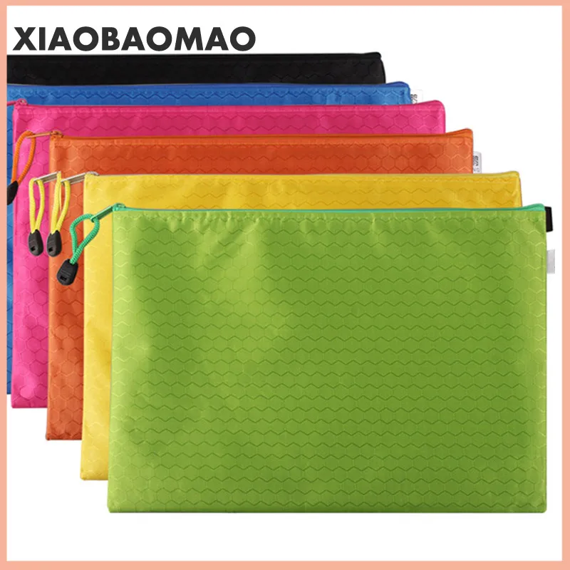 10pc-Canvas-B8-A6-A5-B5-A4-B4-Zipper-Bags-Colorful-Document-Pouch-File ...