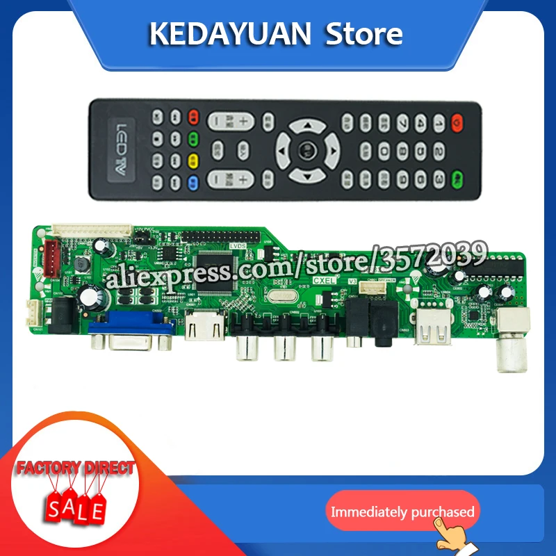free shipping SKR.03 Universal LCD LED TV Controller Driver Board ...