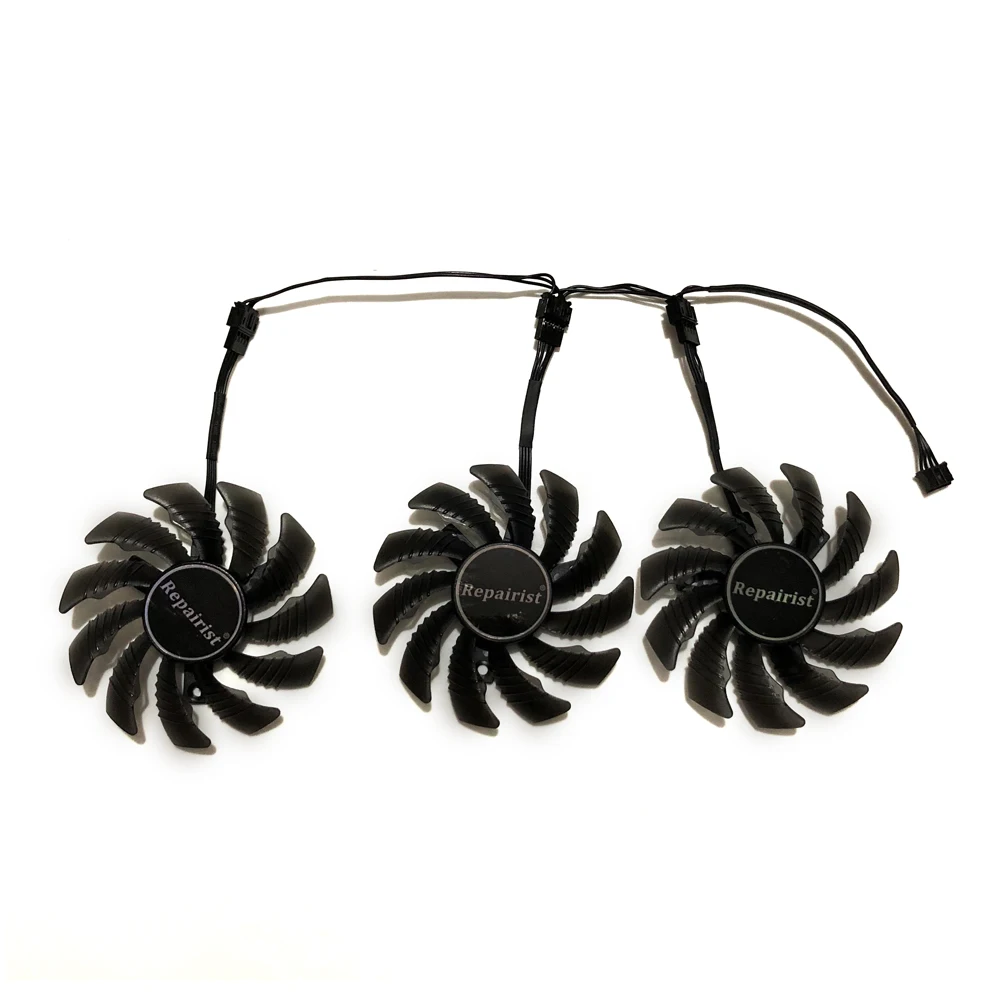 3pcs/lot gpu gtx1080/1080TI video cooler 4pin fans for GIGABYTE GeForce ...