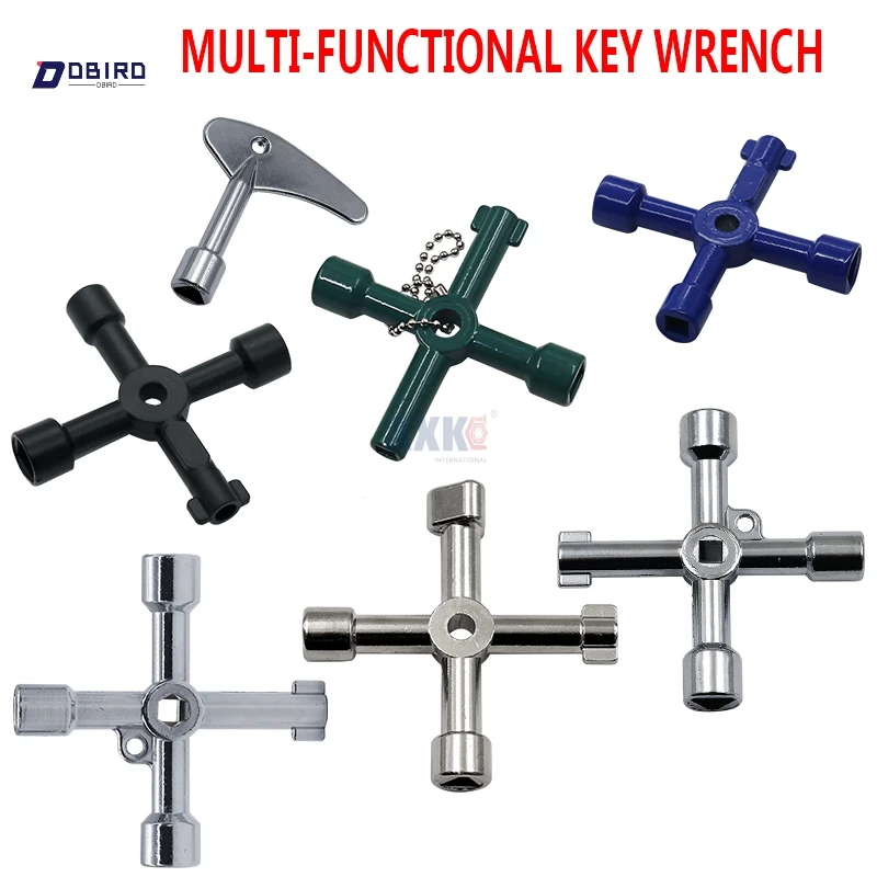 Multifunction 4 Ways Universal Triangle Wrench Key Plumber Keys ...