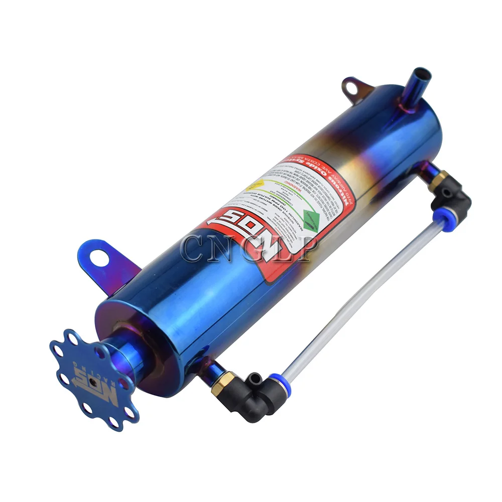 Universal Radiator Coolant Cooling Burnt Blue Aluminum Catch Tank ...