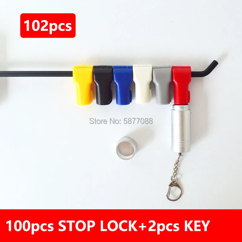 102pcs-Stop-Lock-For-Hanging-Merchandise-On-Hooks-Display-Peg-Hook ...