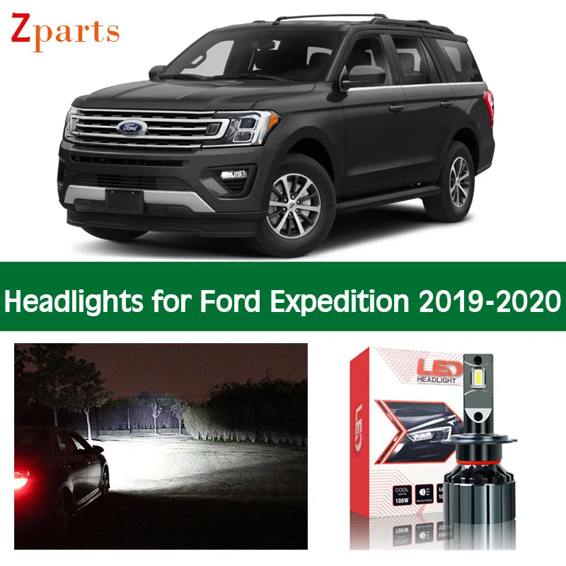 1 Pair Car Bulbs For Ford Expedition 2019 2020 Led Headlight Canbus ...