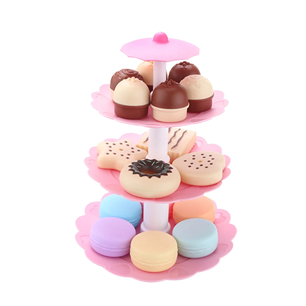 Kids Children Cake Desserts Party Tea Set Pretend Role Play Food Toys ...
