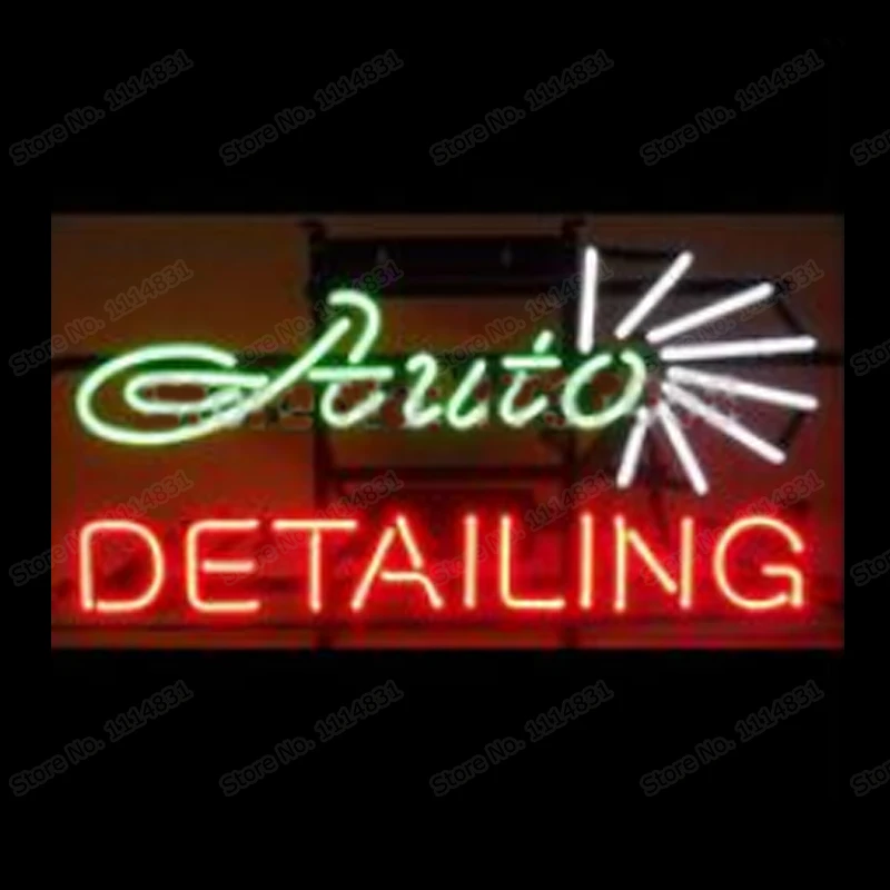Auto-Detailing-Auto-S-Voertuigen-Winkel-Neon-Sign-Handgemaakte-Real ...