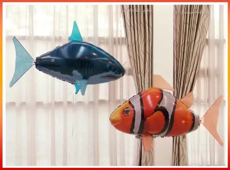 RC Remote Control balloon Flying Shark Balloon Helium Inflatable Blimp ...