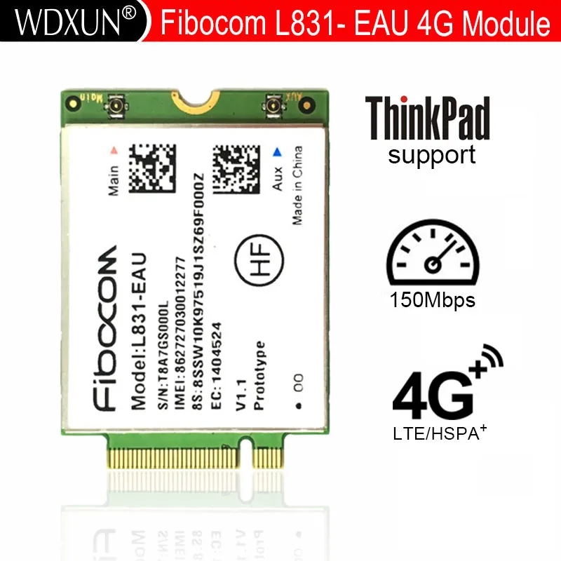4G LTE module fibocom L831-EAU for ThinkPad T470 T570 X270 L470 L570 ...