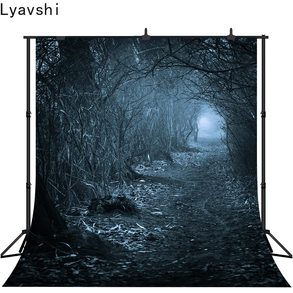Lyavshi Photography Background Dark Horrible Forest Trail Halloween ...