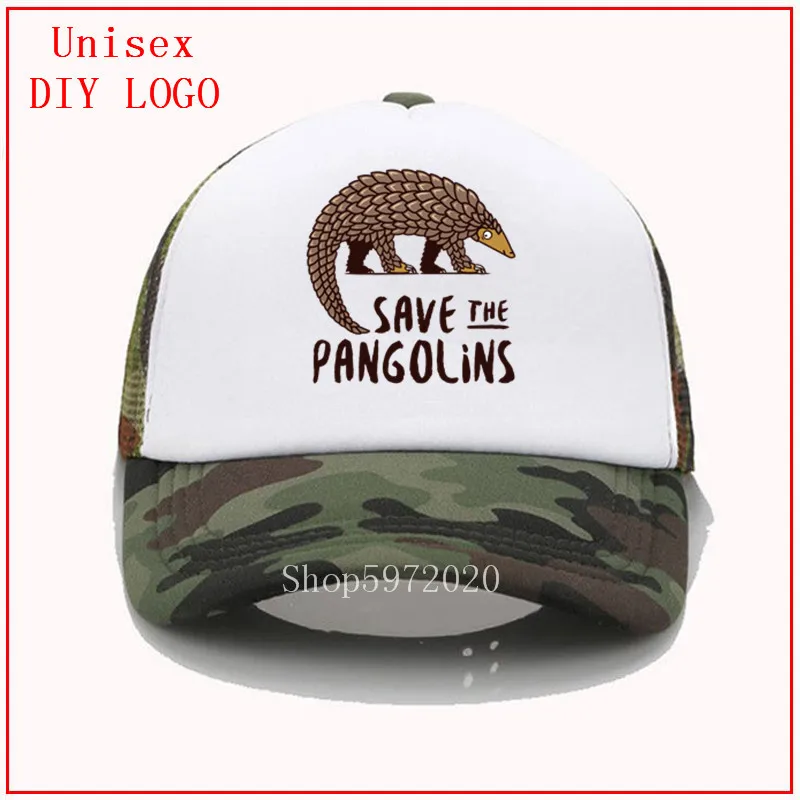 Endangered Pangolin Save the Pangolins black baseball cap men summer ...