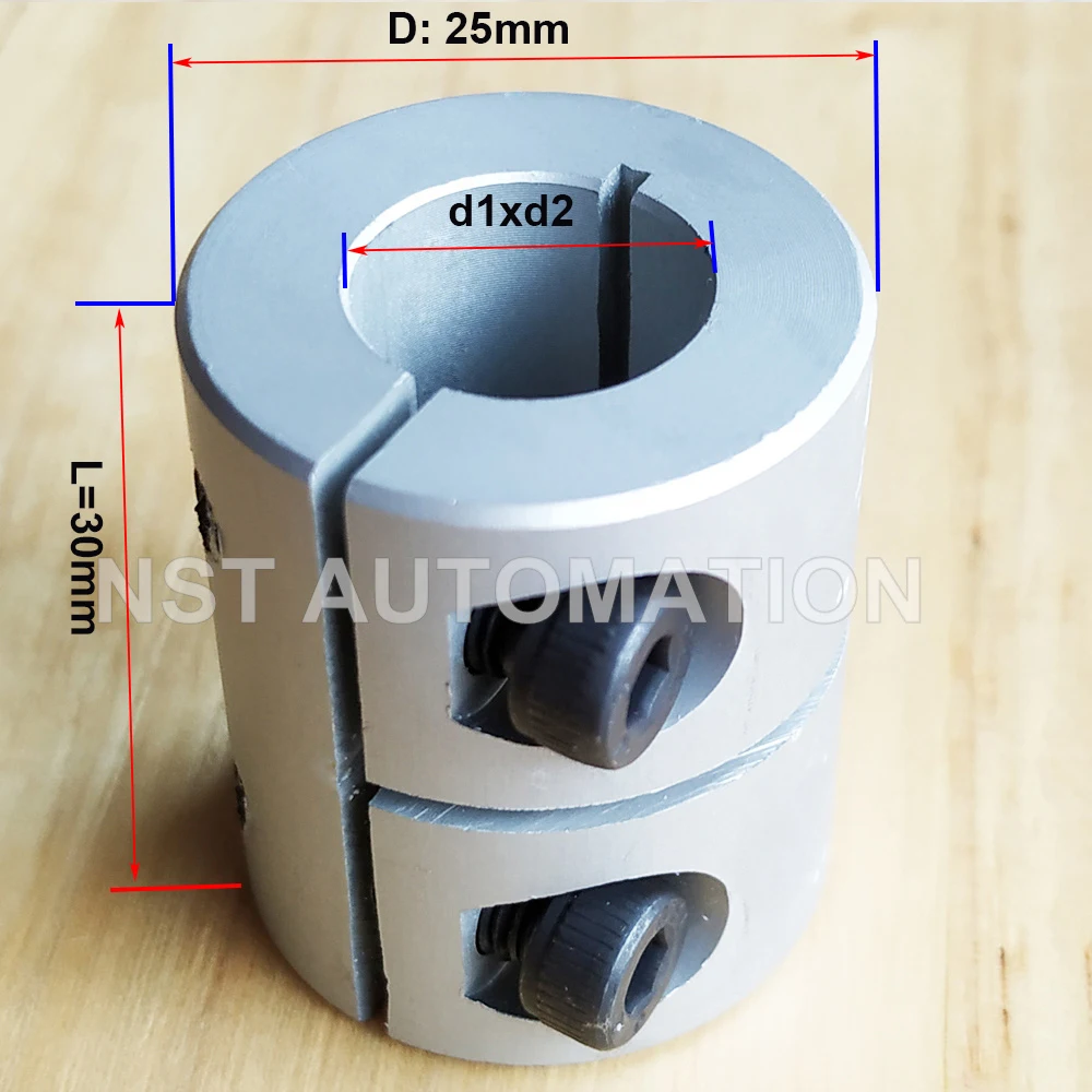 D25 L30 8X8 5X8 Rigid Coupling 3D Printers Parts Aluminium alloy Shaft ...