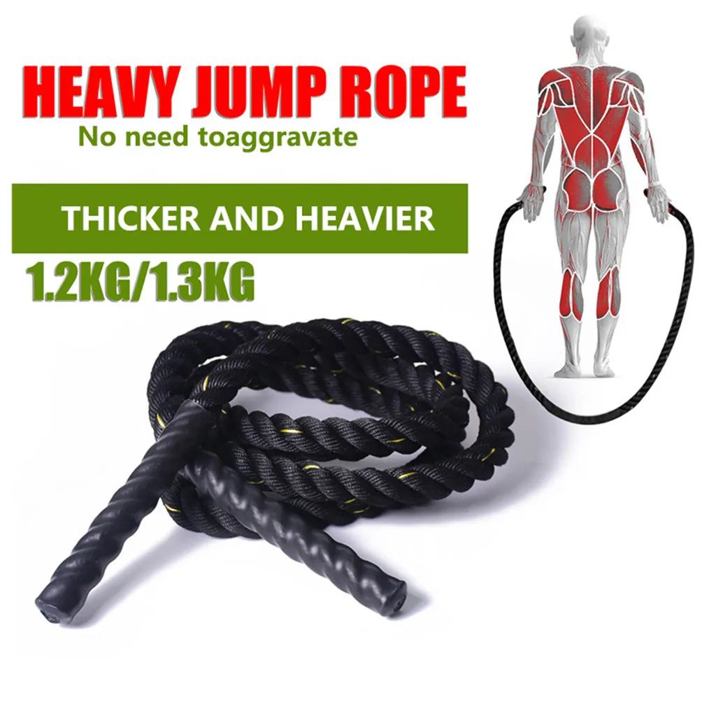 25mm Fitness Speed Heavy Jump Rope Weighted Skipping Ropes Pro Ball ...