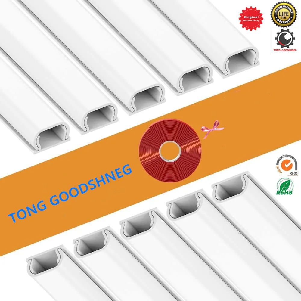 Wall-Cable-Cover-White-Cable-Channel-Cord-Concealer-to-Hide-a-Single ...