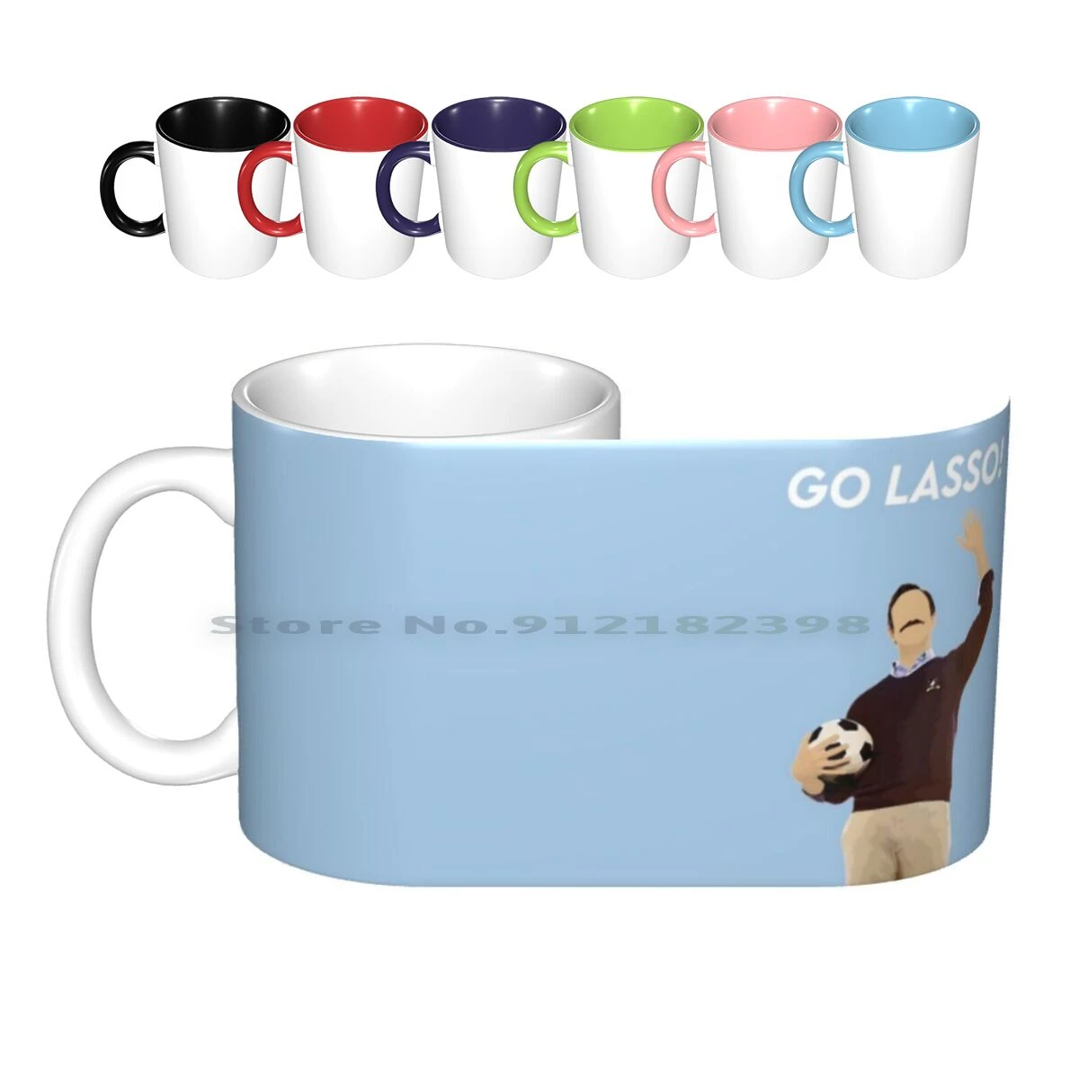 Go Lasso! Ceramic Mugs Coffee Cups Milk Tea Mug Ted Lasso Lasso ...