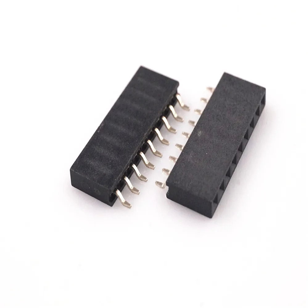 100Pcs 0.100" 2.54mm 1x9 Pin 9 Position Female PCB Header Single Row ...