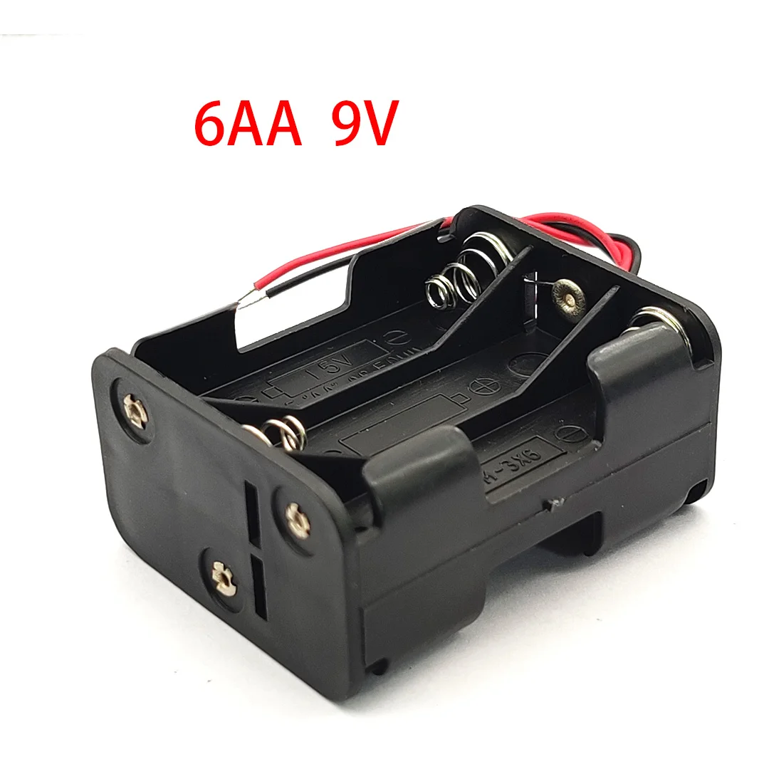 6aa 9v Battery Storage Holder 6 Aa Battery Case Aa Battery Box Battery ...