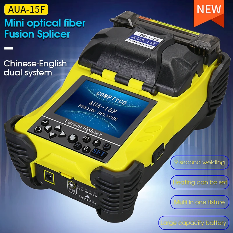 Aua-15f Fully Automatic Mini Optic Fiber Fusion Splicer Splicing ...