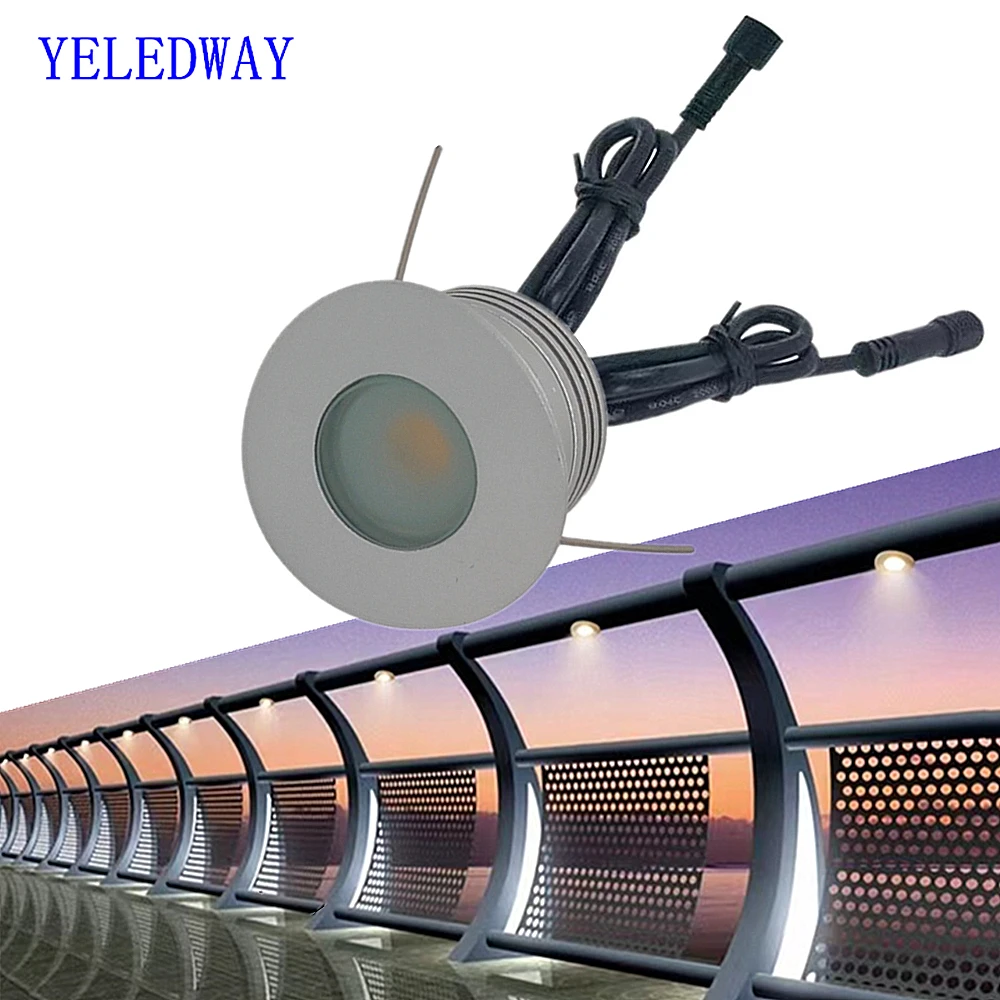 1W Outdoor LED Handrail Railing Lights IP65 Waterproof Stair Rail Lamp ...