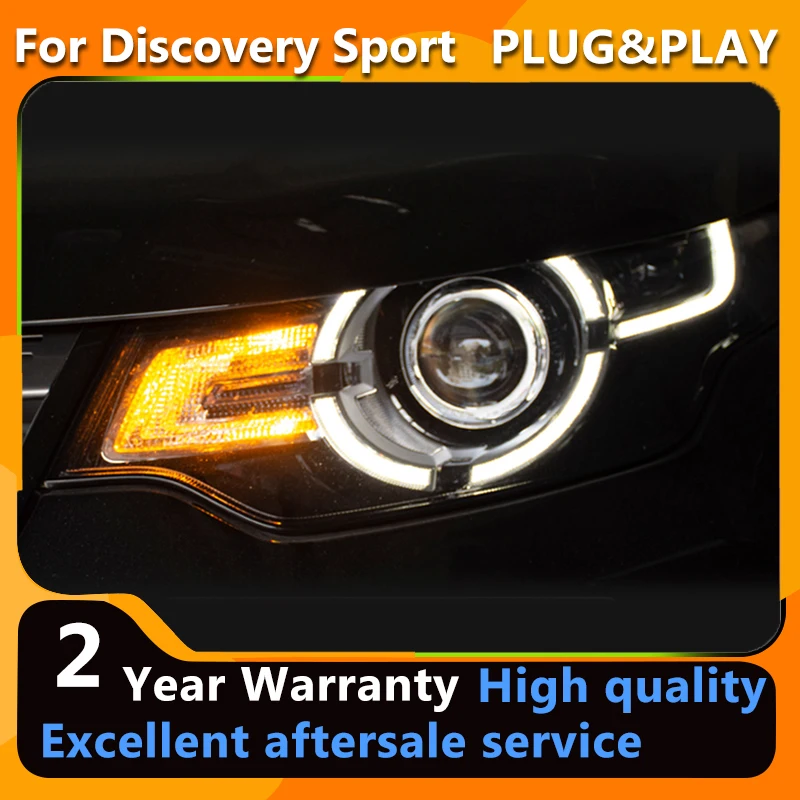 Head-Lamps-For-Land-Rover-Discovery-Sport-Headlights-2016-2018-LED-DRL ...