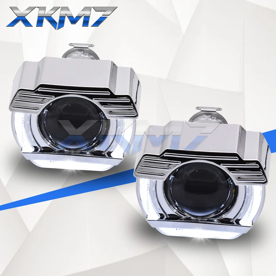 Angel Eyes Bi-xenon Lens Retrofit Projector Mini 2.0 inch H1 HID LED ...