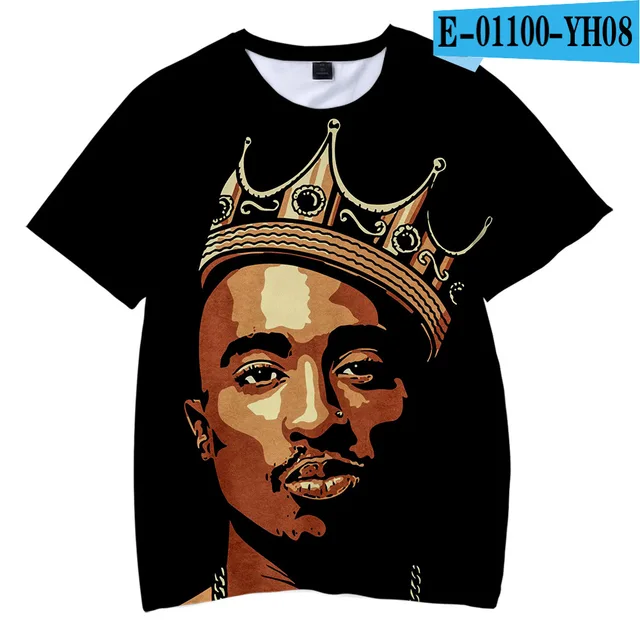 Rapper 2Pac Makaveli Tupac Amaru Shakur 3D Print Kids T-shirt Boys ...