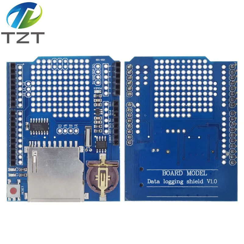 Generic New Logging Recorder Data Logger Module Shield V1.0 For Arduino Uno Sd Card Hot Data ...