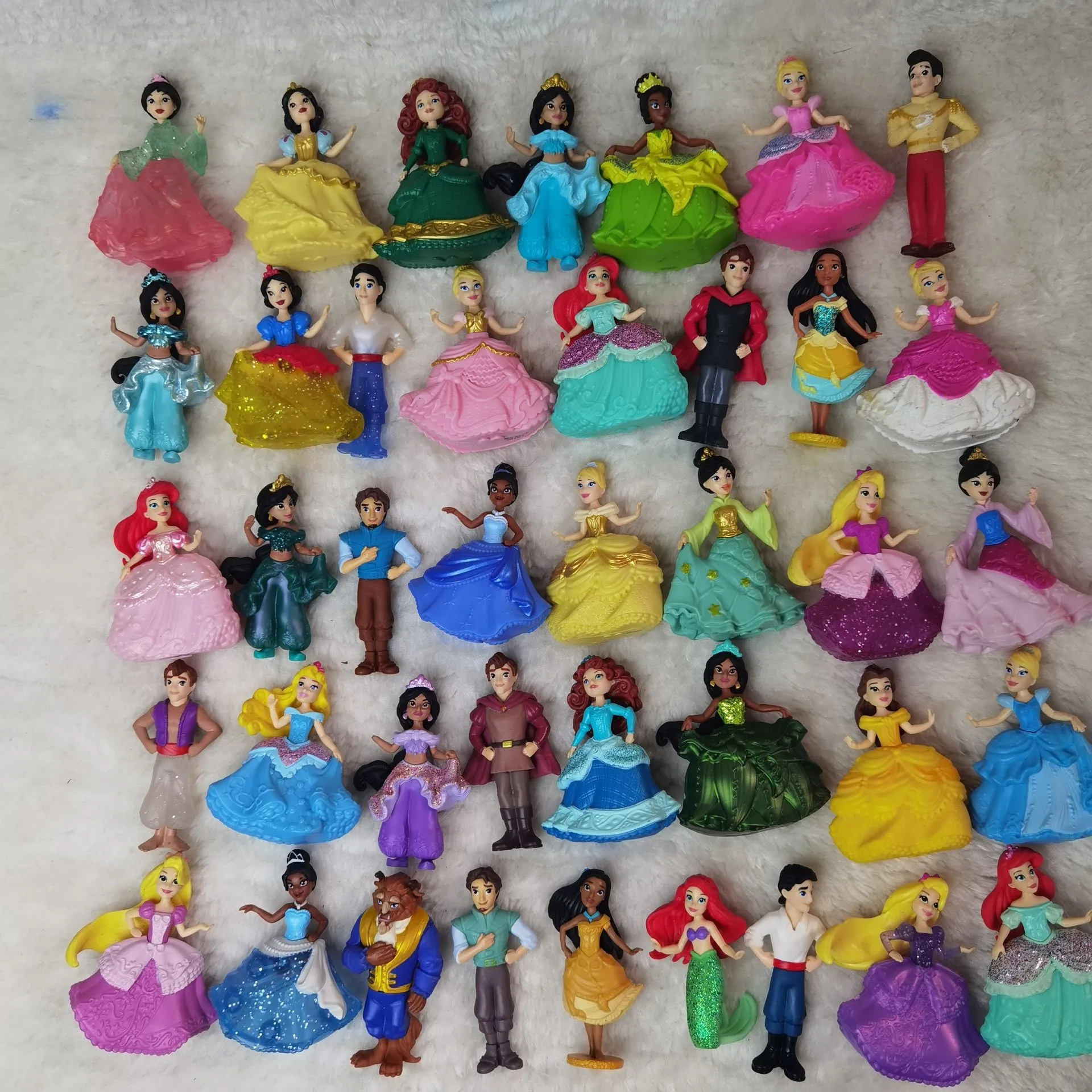 Disney-Princess-Figures-prince-dolls-5pcs-Lot-Elsa-Anna-Mermaid ...