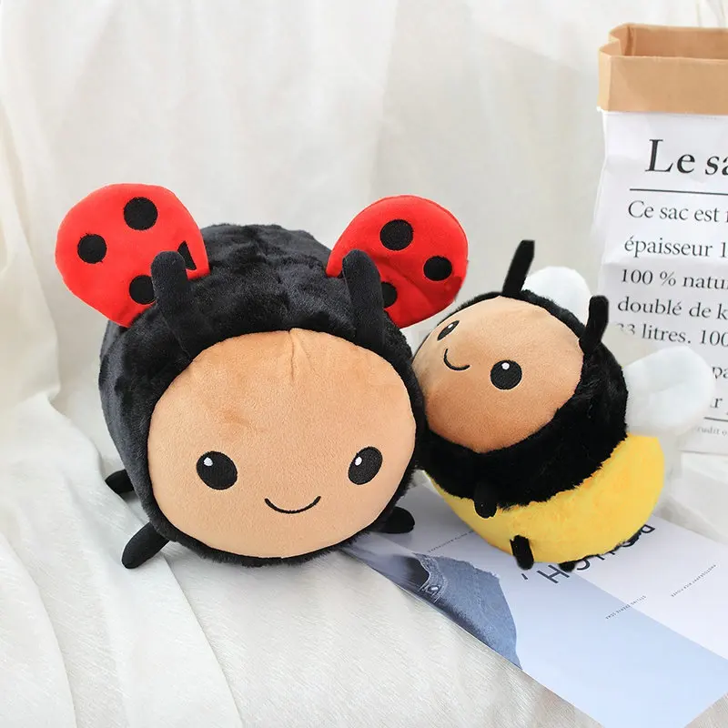 20-40cm Ladybug Bee Plush Toy Cartoon Wings Bee Cosplay Ladybug Insect ...