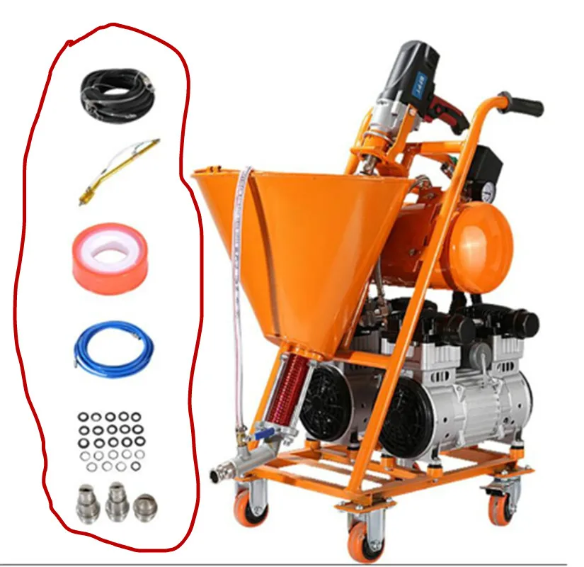 high pressure accessories waterproof spraying machine putty powder ...
